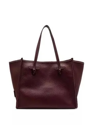 GIANNI CHIARINI Knotted-detail Leather Tote Bag - Red