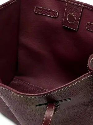 GIANNI CHIARINI Knotted-detail Leather Tote Bag - Red