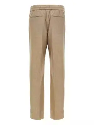 Brioni Drawstring-waistband Wool Trousers