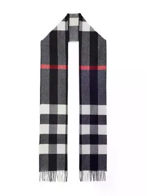 Burberry Checked Cashmere Scarf