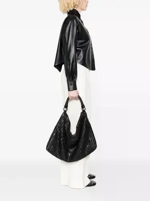 REPTILE'S HOUSE Pleated Leather Tote Bag