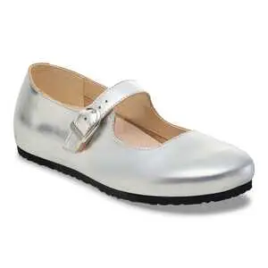 BIRKENSTOCK Santa Clarita Natural Leather - Silver