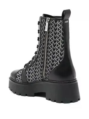 Michael Kors 50mm Blake Combat Boots - Black