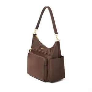 BAGGALLINI Nolita Convertible Hobo - Ganache Twill