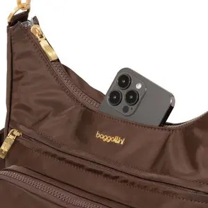 BAGGALLINI Nolita Convertible Hobo - Ganache Twill