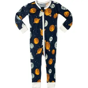 MILKBARN Zipper Pajama Planets