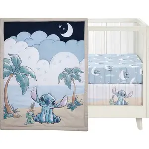 BEDTIME ORIGINALS Disney Baby Stitch 3-piece Nursery Crib Bedding Set - Blue