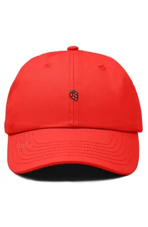 DALIX Lil Strawberry Dad Cap Red