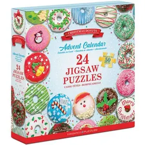 EUROGRAPHICS Puzzle Advent Calendar Christmas Donuts - Multicolored