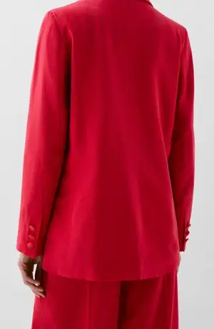 SCALPERS Double-breasted Blazer - Red