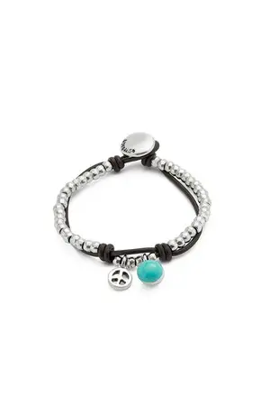 UNODE50 Murano Bead Bracelet - Silver