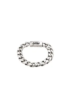 UNODE50 Curb Chain Toggle Necklace - Silver