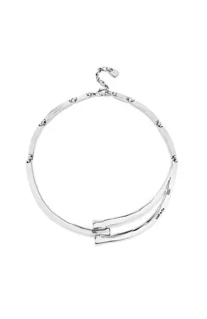 UNODE50 Sculpted Choker Necklace - Silver