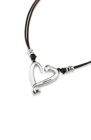 UNODE50 Dual Strap Heart Pendant