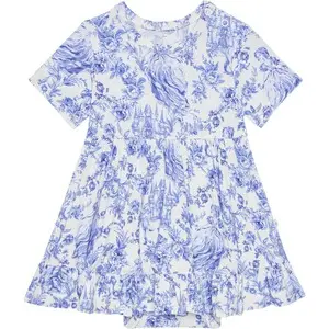 POSH PEANUT Short Sleeve Ruffled Skirted Bodysuit