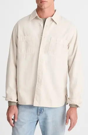 Madewell Cotton Button-up Work Shirt - Form Grey