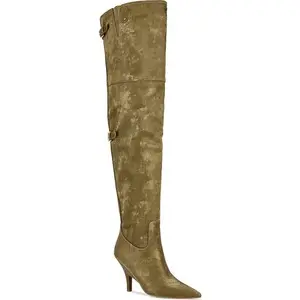 AZALEA WANG Thigh High Boot - Khaki