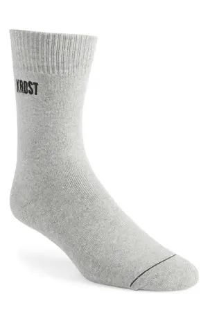 KROST Cotton Crew Socks 2 Pack - Heather Gray