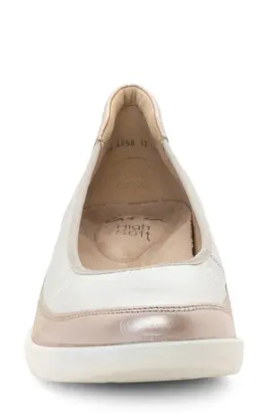 ARA Zinnia Wedge Loafer - Sand Metallic/cream