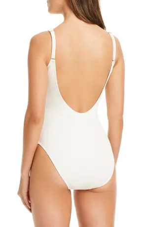 ROD BEATTIE Cutout One-piece Swimsuit - Coconut Water