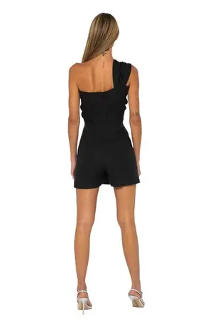 JBQ Solange Lace Romper - Black