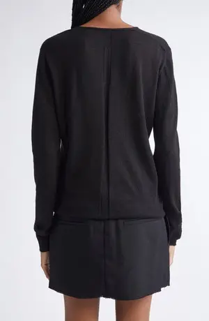 Rick Owens Extreme V-neck Virgin Wool Sweater - Black