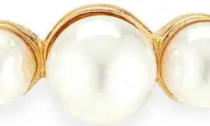 KENNETH JAY LANE Faux Pearl Cluster Bangle