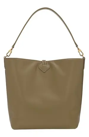 Longchamp Le Roseau Leather Hobo Bag