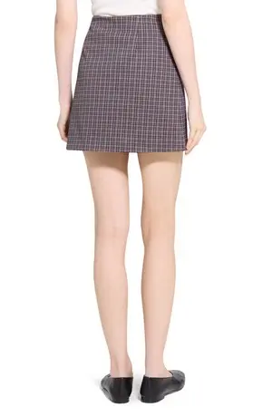 Theory A-line Knit Miniskirt - Palomino Multi - 1j3