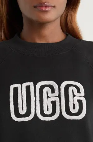 UGG Logo Crewneck Sweatshirt - Blk