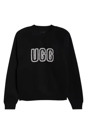 UGG Logo Crewneck Sweatshirt - Blk