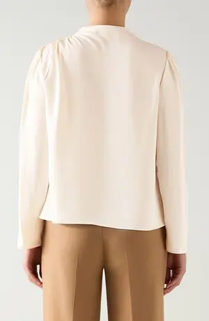 LK BENNETT Samantha Button Shoulder Top