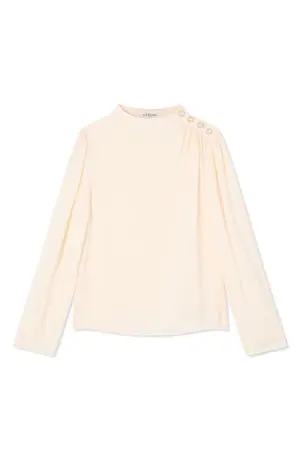 LK BENNETT Samantha Button Shoulder Top