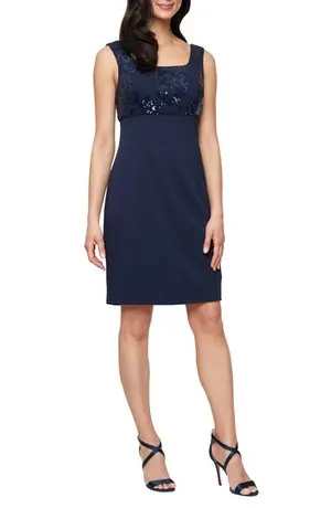 Alex Evenings Scoop Neck Cocktail Dresses
