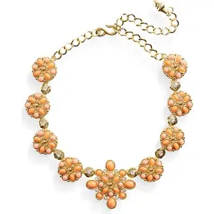 KENNETH JAY LANE Medallion Frontal Necklace - Gold
