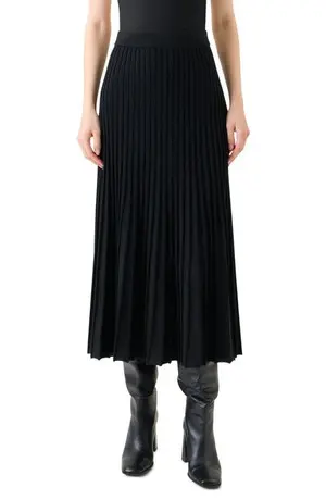 Black Line Midi Skirts
