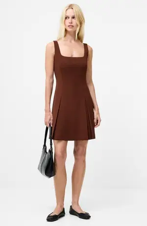 French Connection Sleeveless Mini Dress - Chocolate