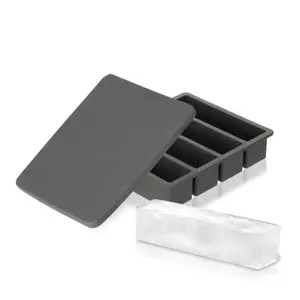 VISKI Glacier Highball Ice Cube Tray With Lid - Grey