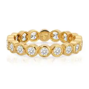 Maya Brenner Designs Diamond Eternity Ring 14k Yellow Gold