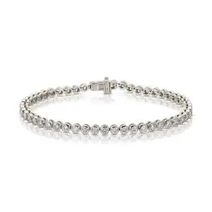 Maya Brenner Designs Maya Brenner Love Set Match Diamond Bracelet 14k White Gold
