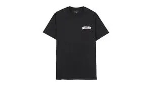 Carhartt Wip University Script Short Sleeve T-shirt - Black