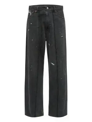MAISON MARGIELA Wide-leg Jeans With Paint Detailing