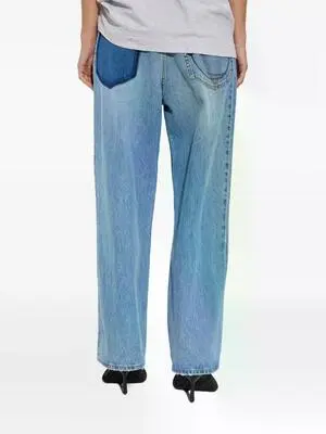 Vetements Straight Leg Patchwork Jeans