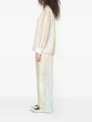 MULLER OF YOSHIOKUBO Textured-panel Trousers