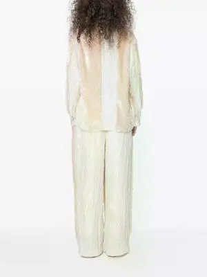 MULLER OF YOSHIOKUBO Textured-panel Trousers