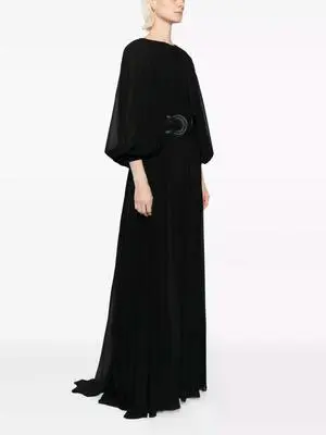 SAIID KOBEISY Pleated Maxi Dress