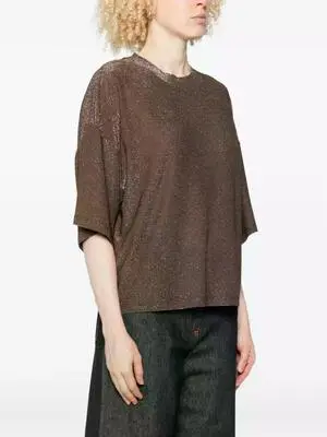 NIU Glitter-effect Short-sleeve T-shirt