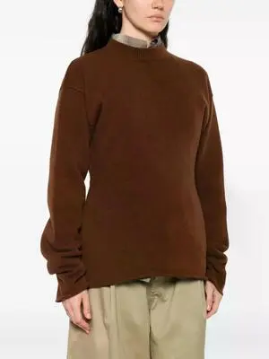 Sofie D'hoore Round-neck Wool Sweater - Brown