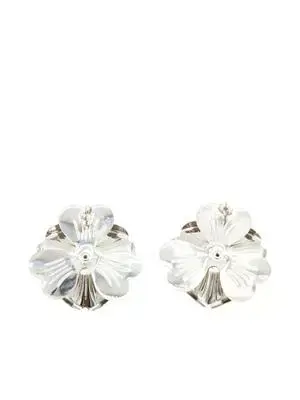 Blumarine Embellished Flower Earrings