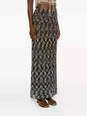 Missoni Geometric-pattern Knit Skirt
